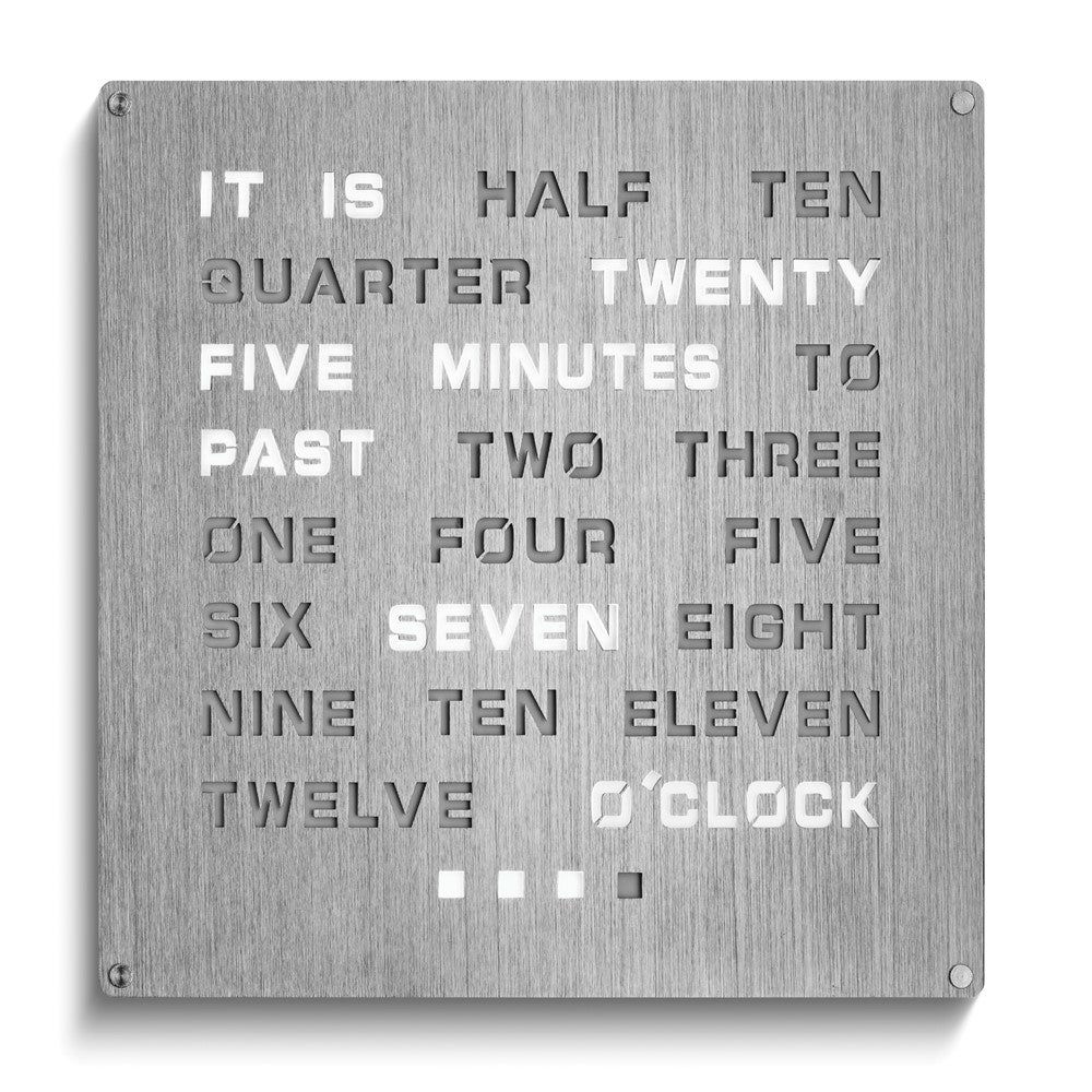 Aluminum LED Illuminated Word Wall Clock – Nubo Watches