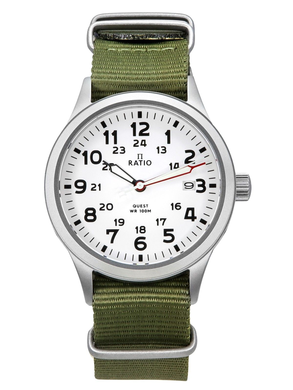 Ratio Quest Men's Field Watch Sapphire Nylon Strap Quartz RTQ025 100M ...
