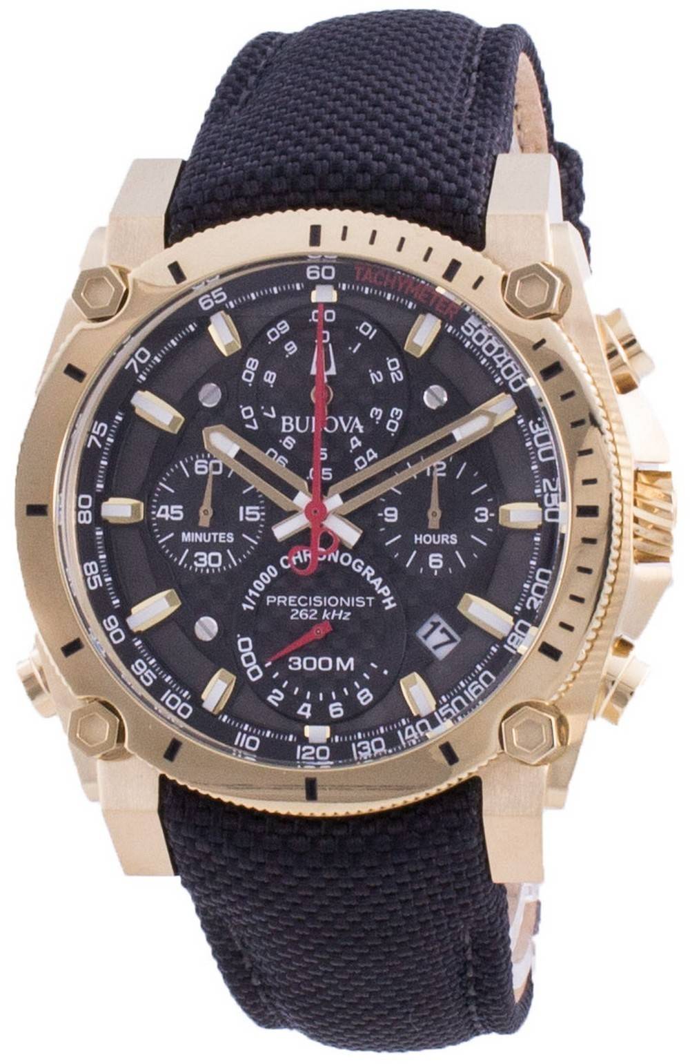 Bulova Precisionist Chronograph Quartz Diver's 97B178 300M Men's Watch ...