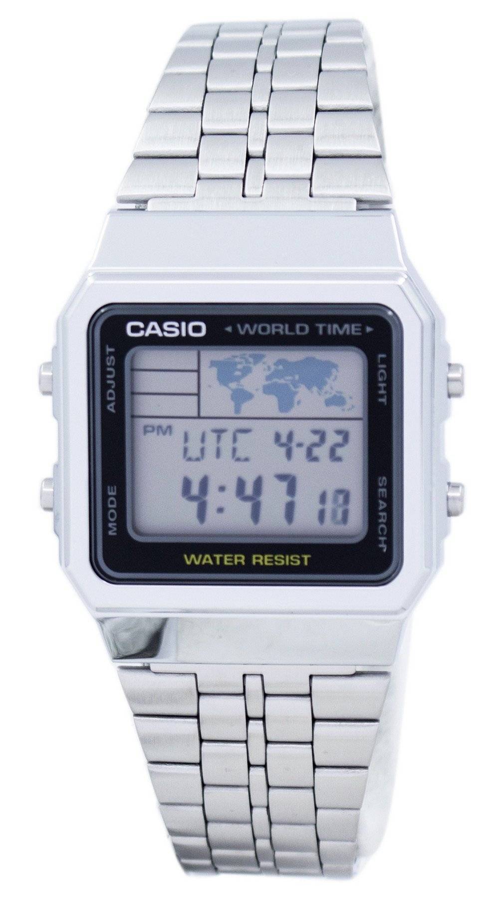 Casio Alarm World Time Digital A500WA-1DF Men's Watch – Nubo Watches