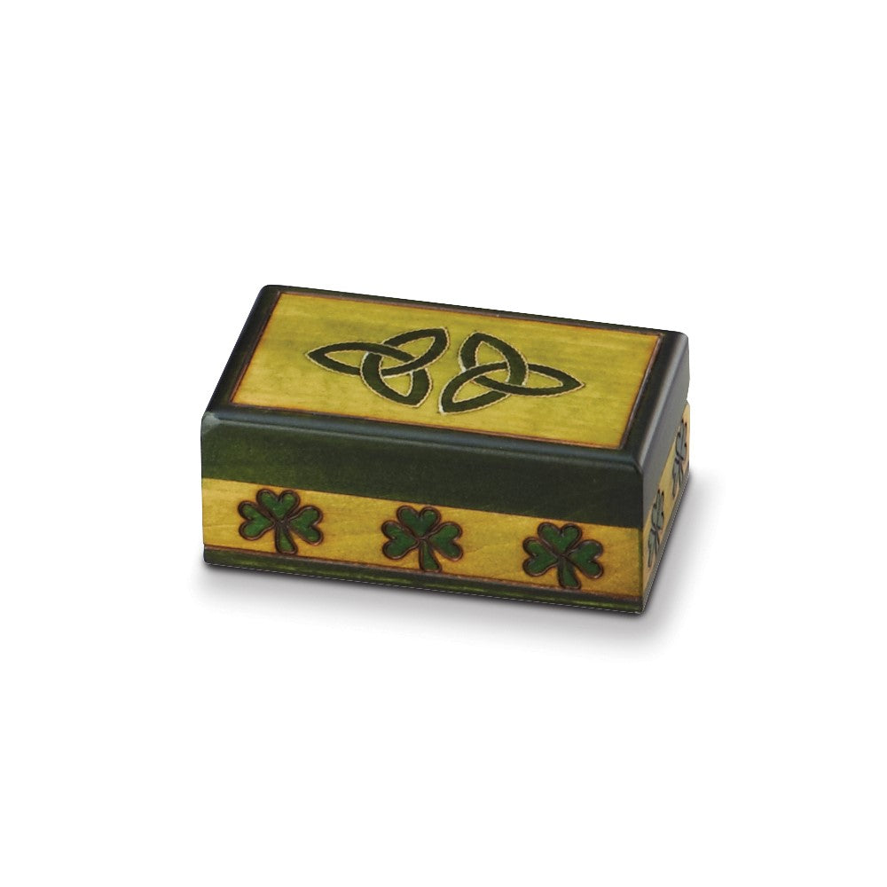 Handcrafted Carved Wood Celtic Knots and Shamrocks Box – Nubo Watches