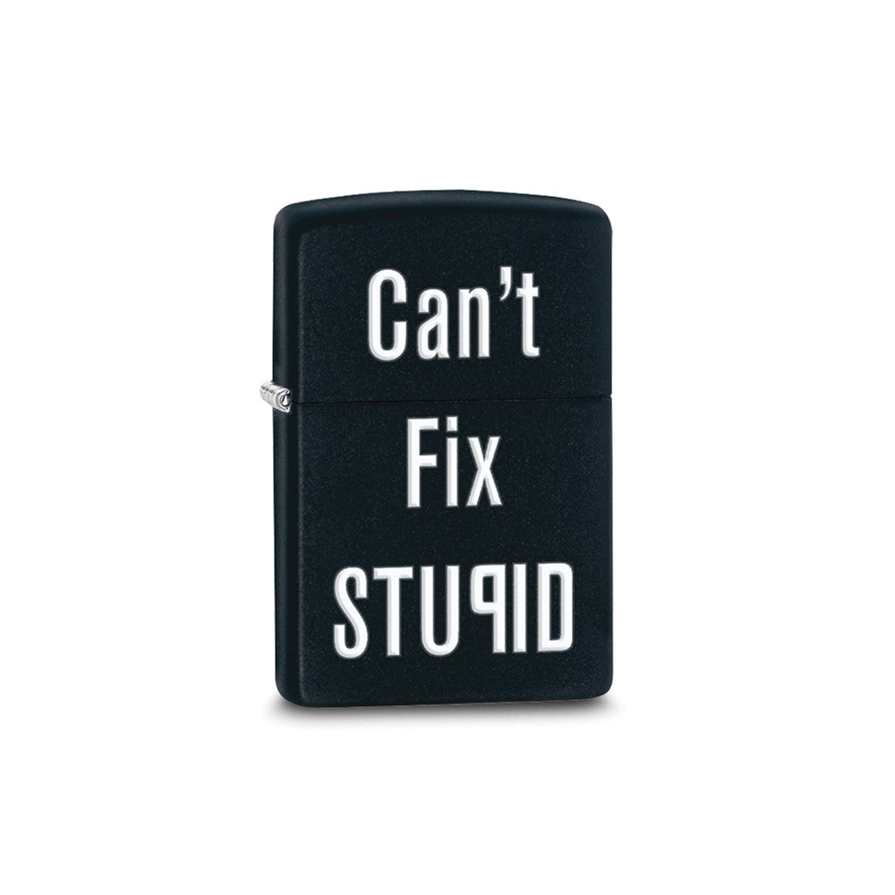 Zippo Can't Fix Stupid Black Matte Lighter – Nubo Watches