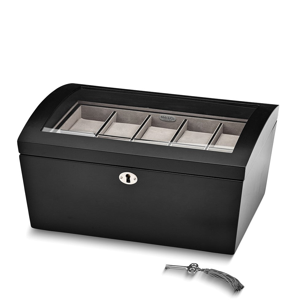 Java Finish Locking Glass Top 10-Watch Box – Nubo Watches