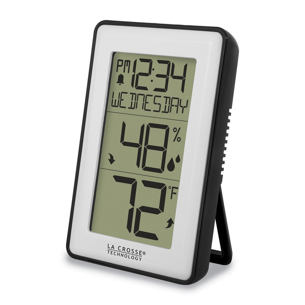 Indoor Temperature and Humidity Digital Alarm Clock and Weather Statio ...