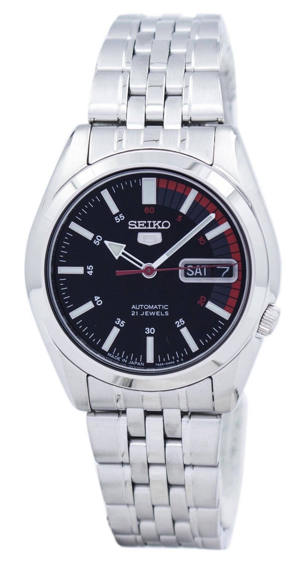 Seiko 5 Automatic Japan Made 21 Jewels SNK375 SNK375J1 SNK375J Men's W ...