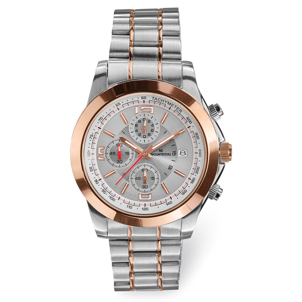 Mens Mountroyal Rose 2-Tone Stainless Steel Chronograph Watch – Nubo ...