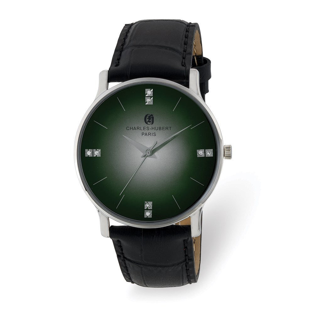 Charles Hubert Mens Stainless Steel Green Dial Watch – Nubo Watches